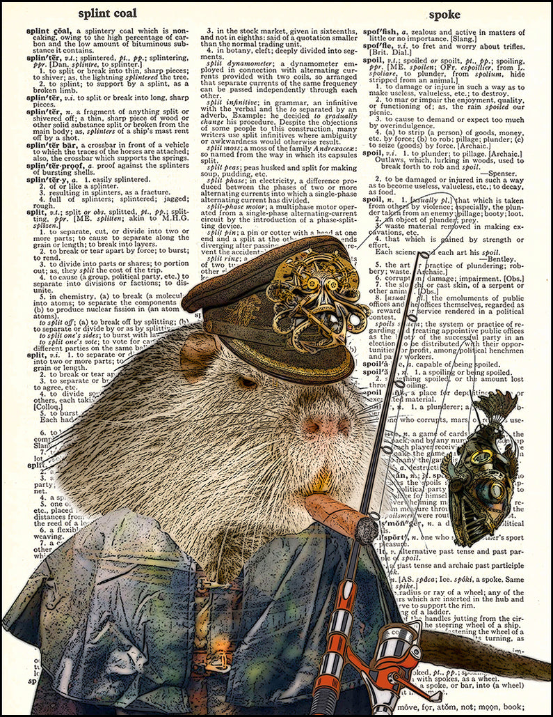 Steampunk River Rat - Dictionary Art Print — Fresh Prints of CT