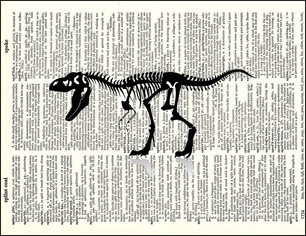 Tyrannosaurus Rex Skeleton Drawing