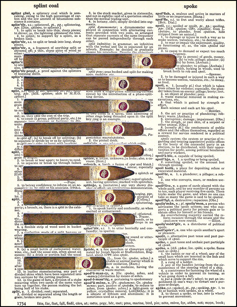 Ten Cigars - Dictionary Art Print — Fresh Prints of CT