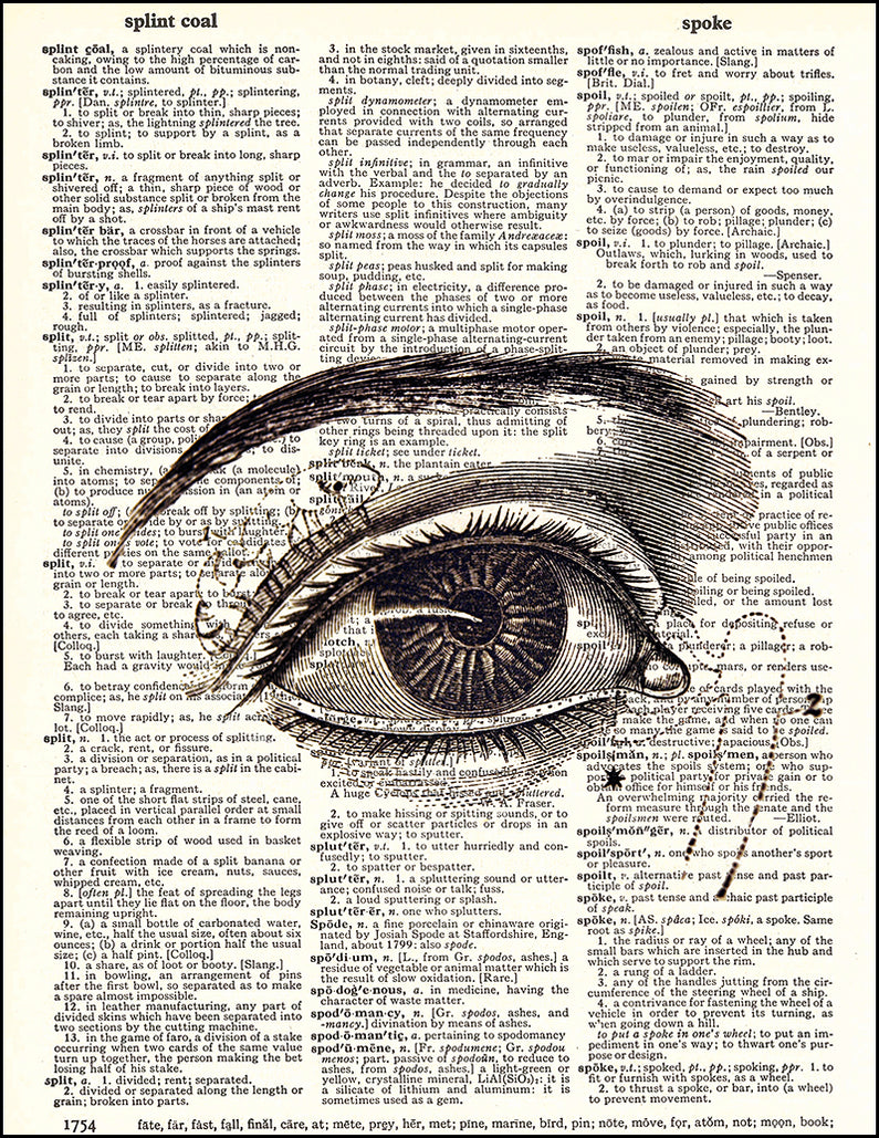 Human Eye - Dictionary Art Print — Fresh Prints of CT