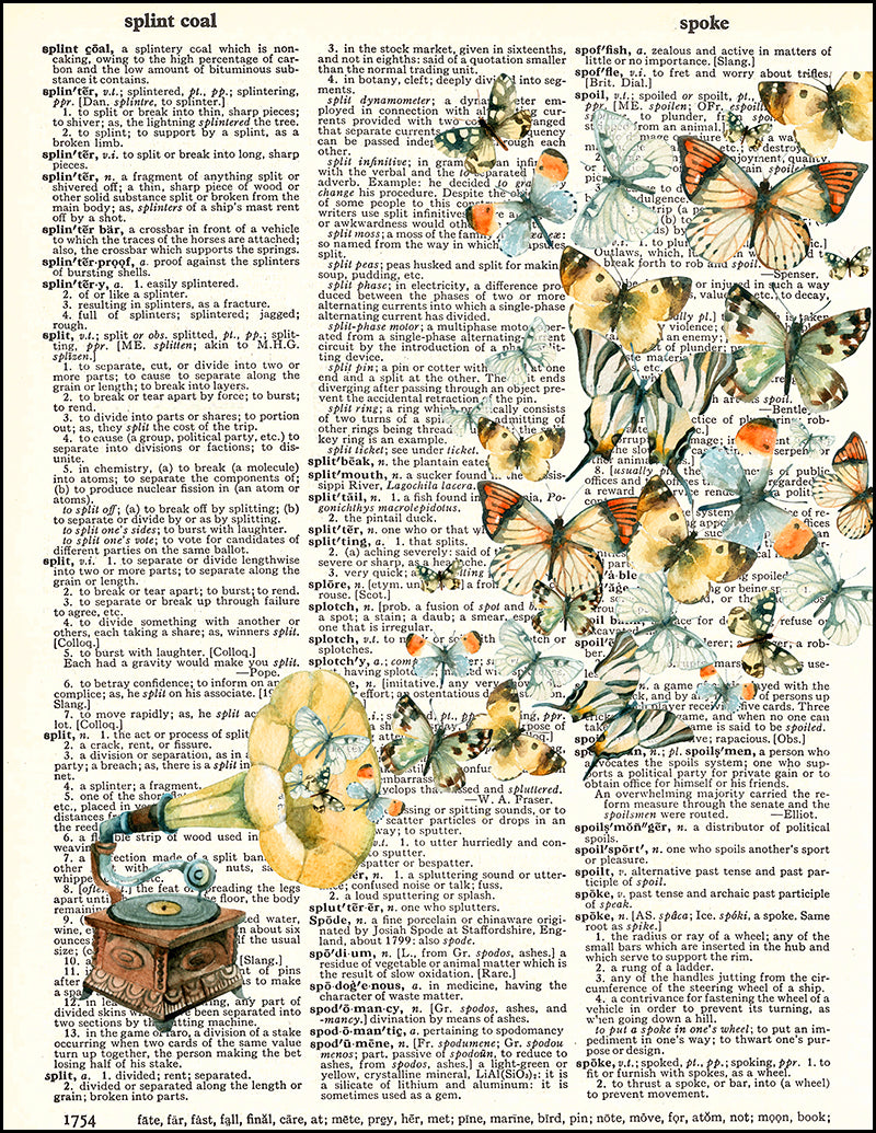 Vintage Dictionary Page Printable
