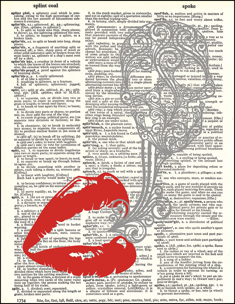 Smoke Skull - Dictionary Art Print — Fresh Prints of CT