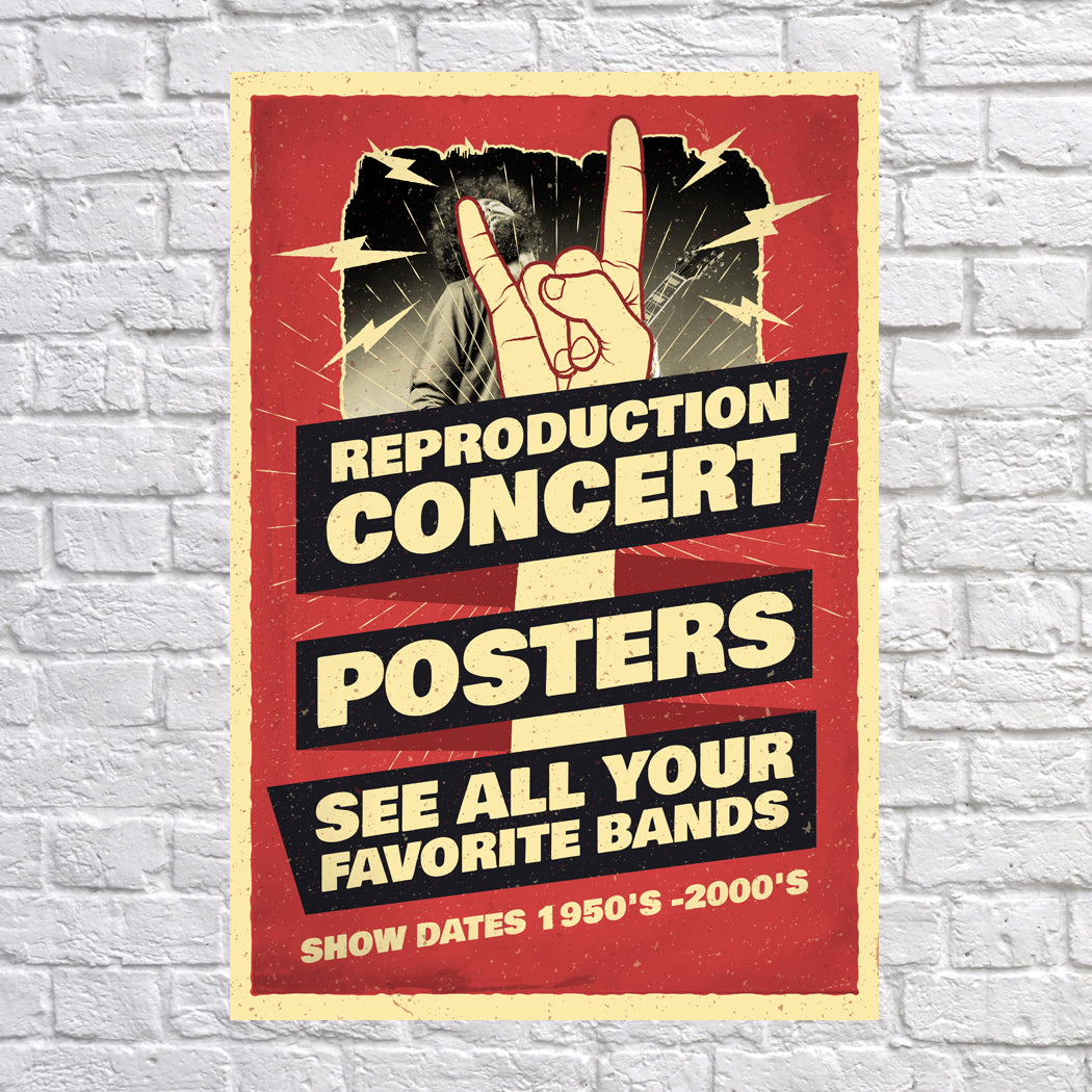 100 Best Selling Novelty Reproduction Concert Music Posters — Fresh ...
