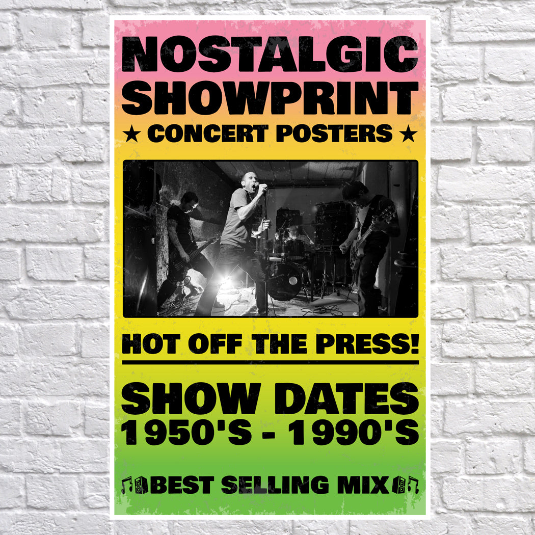 150 Best Selling Showprint Music Concert Posters — Fresh Prints of CT