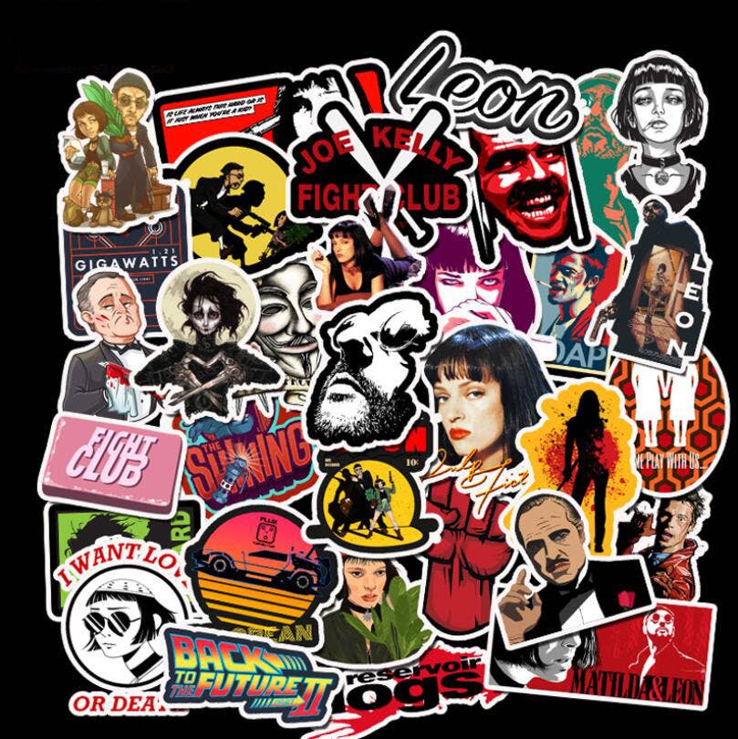 50 Cult Classic Movie Stickers (1) (PVC Vinyl Matte) — Fresh Prints of CT